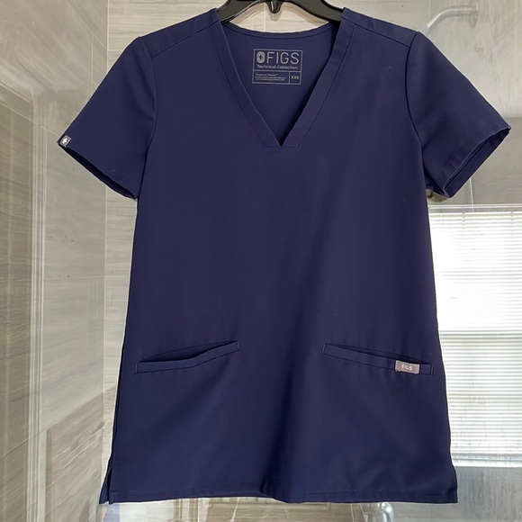 Figs | Tops | Navy Figs Scrub Top | Poshmark